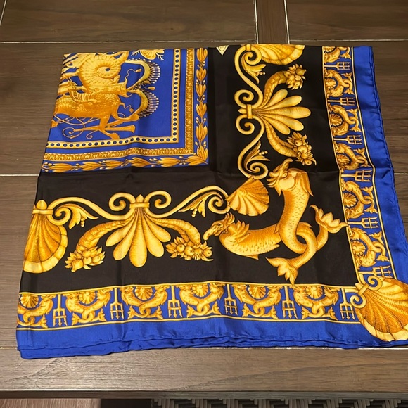 Versace | Accessories | Authentic Versace 8cm Square Silk | Poshmark
